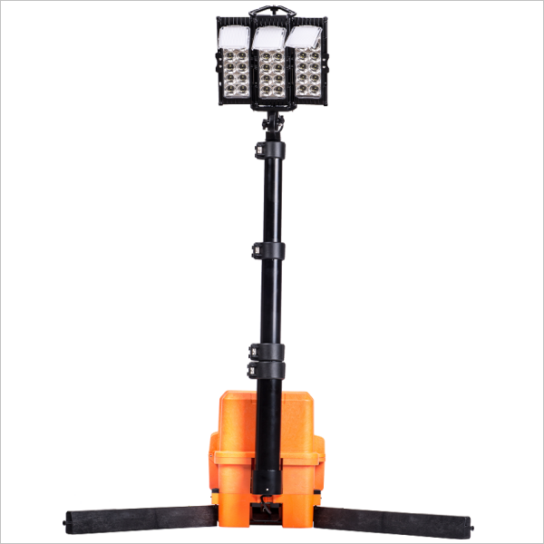 Mât d'éclairage led rechargeable autonome - Projecteur led professionnel